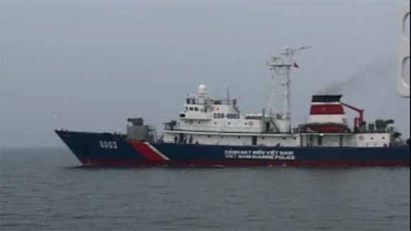 Hình ảnh cơ động của 3 tàu Cảnh sát biển Việt Nam vừa đi vào hoạt động