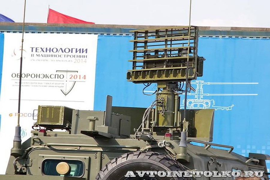 Strela-10MN Nga tập trận với sự hỗ trợ của radar 1L122-1E