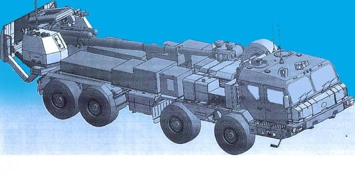 Nga học phương Tây khi chế tạo pháo tự hành bánh lốp 2S43 Malva